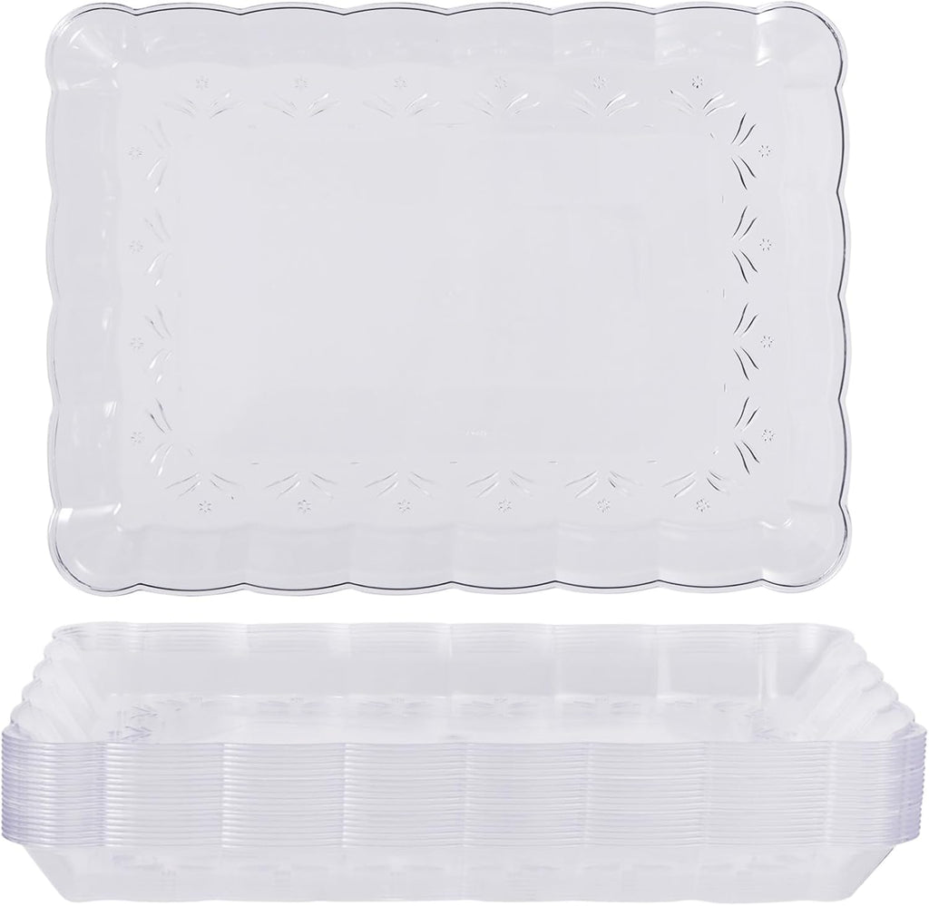 Large Reusable Plastic Serving Platters – Matana